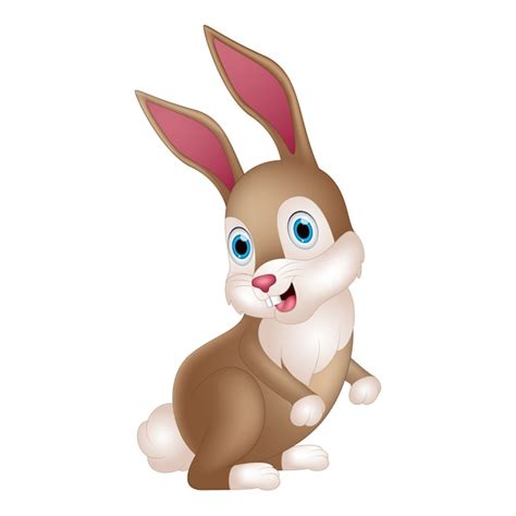 Dessin Anim Mignon De Lapin Vecteur Premium