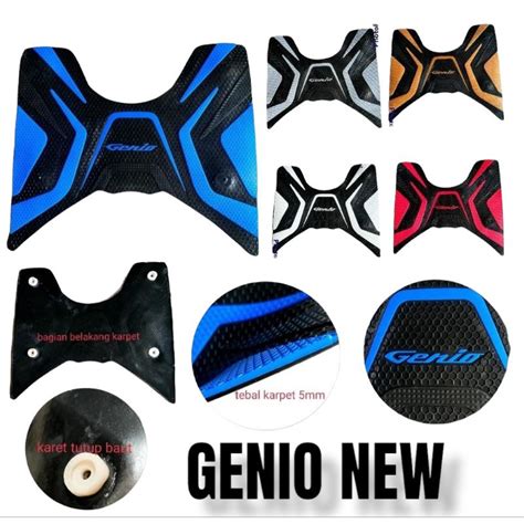 Jual Karpet Karet Alas Kaki Pijakan Kaki Motor Genio Karpet Motor