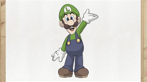 Comment dessiner LUIGI BROS Mario Bros étape par étape et facilement