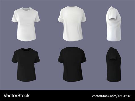 3D Black T Shirt Mock Up Template 20535877 Vector Art At 57 OFF