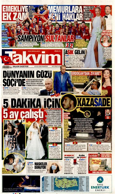 Takvim Gazetesi Takvim Manşet Oku Haberler 04 Eylül 2023