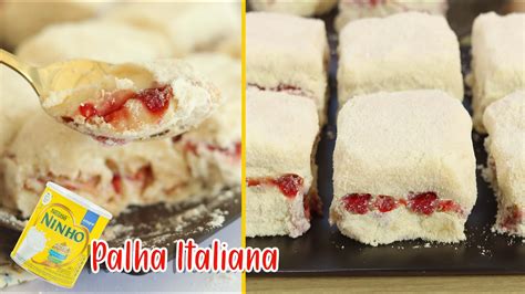 A MELHOR PALHA ITALIANA DA VIDA LEITE NINHO MORANGO SUPER CREMOSA