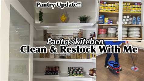 Pantry Kitchen Clean Restock With Me Pantry Organization Decor
