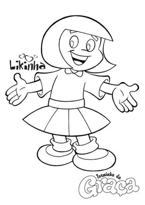 85 Desenhos da Turminha da Graça para Colorir