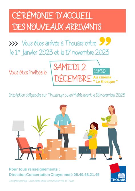 Cérémonie daccueil des nouveaux arrivants Ville de Thouars