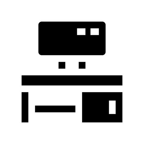 Computer Desk Icon For Your Website Mobile Presentation And Logo