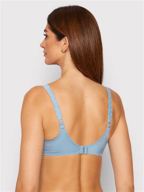 Triumph Biustonosz z fiszbiną Ladyform Soft 10166306 Niebieski Modivo pl