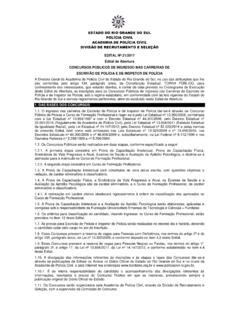 ESTADO DO RIO GRANDE DO SUL POLÍCIA CIVIL ACADEMIA estado do rio
