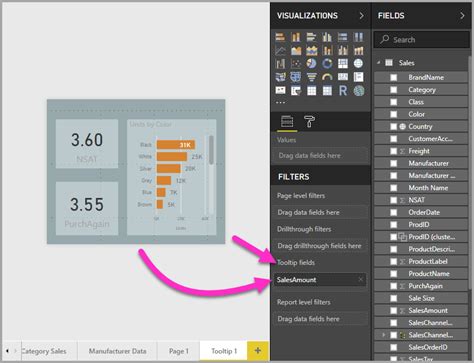 根据 Power BI Desktop预览版中的报表页创建工具提示 Javi 博客园
