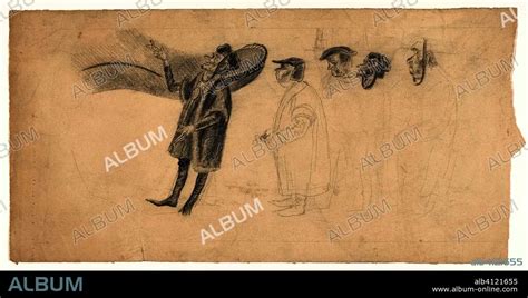 Study Of A Company Wise Men Standing At The Feet Of A Giant For An