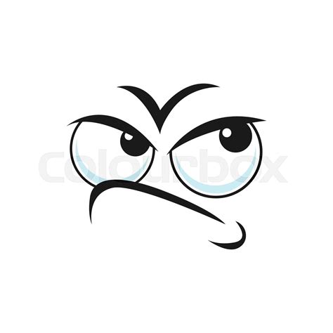 Emoji Mist Nkelig Ansigt Stock Vektor Colourbox