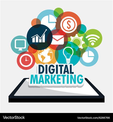 Digital Marketing Design Royalty Free Vector Image