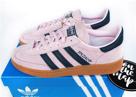 Adidas Handball Spezial W Clear Pink Arctic Blue Gum UK 3 4 5 6 7 8 9