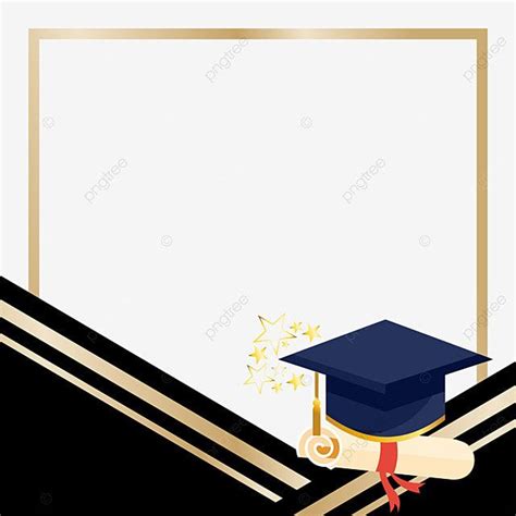 Marco De Saludo De Graduación PNG dibujos Certificado Marco Completo