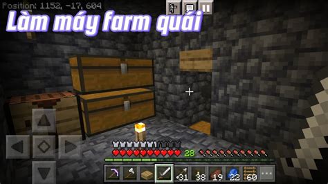 Sinh tồn minecraft pe tập 9 làm máy farm quái từ lồng spawm YouTube