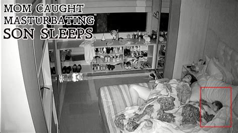 Spy Cam Caught Kinky Mom Masturbating While Son Sleeps Next To
