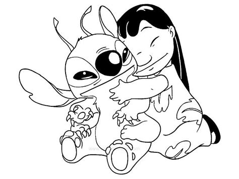 Coloriage de Lilo et Stitch à imprimer gratuitement
