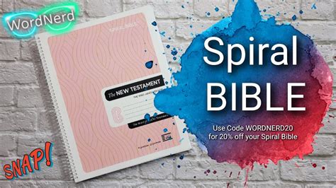 A Spiral Notebook That S A BIBLE SPIRAL BIBLE NEW TESTAMENT YouTube