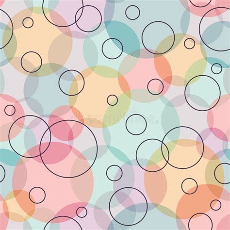 Modelo Inconsútil Con Los Puntos Y Los Círculos Ilustración del Vector