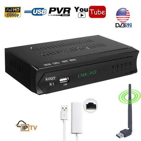 KOQIT IPTV M3u IKS Digital Tv BOX Combo Tuner 1080P DVB S2 HD Satellite