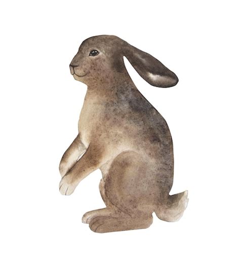 Premium Photo Watercolor Illustration Of Cute Rabbits