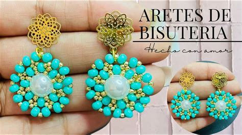 CÓMO HACER ARETES de BISUTERÍA En 5 minutitos aretes fáciles y