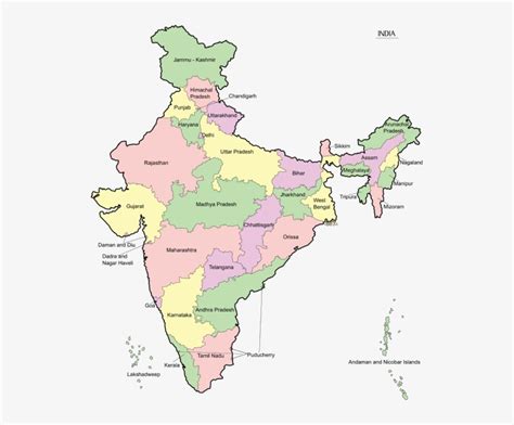 A Clear Map Of India Map