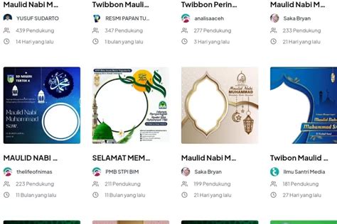 8 Link Twibbon Maulid Nabi Muhammad SAW 2022 Bingkai Foto Yang