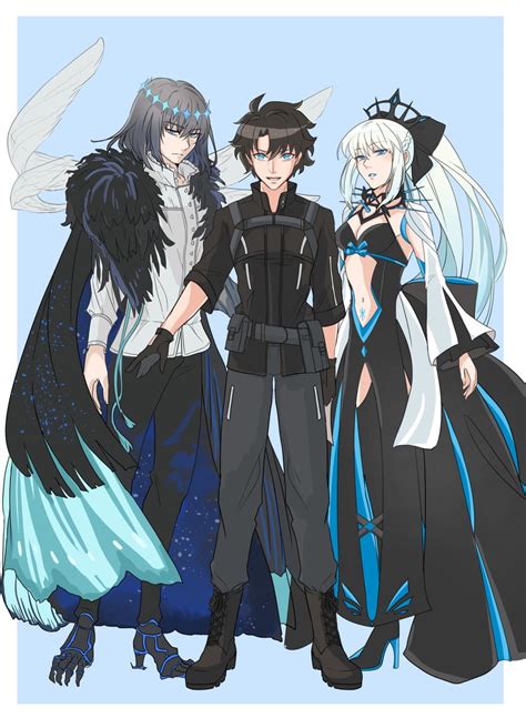 Fujimaru Ritsuka Morgan Le Fay Oberon Fujimaru Ritsuka And Oberon