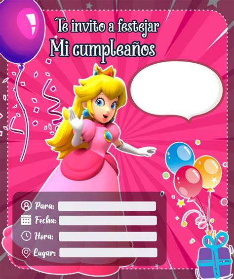 Tarjetas de Cumpleaños de Mario Bros 2024