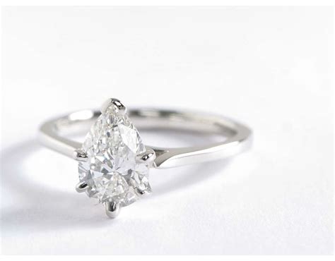 Petite Cathedral Solitaire Engagement Ring In Platinum Blue Nile