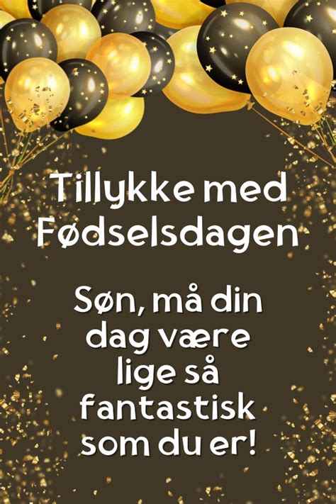 Bedste Gratis Printbare Tillykke med Fødselsdagen Til Søn Ønske til