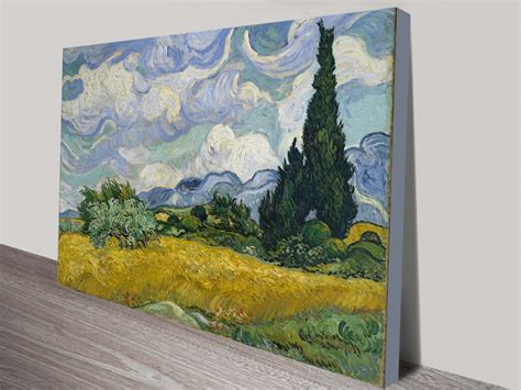 Wheat Field With Cypresses Van Gogh Art Canvas Prints Australia