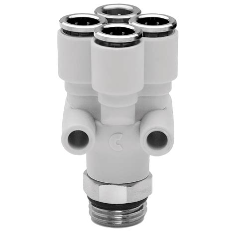 4MM X 1 8 BSPP S7000 MALE SW DOUBLE Y Shepherd Hydraulics