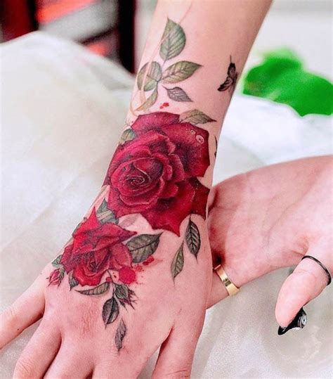 Share More Than 85 Red Rose Tattoo For Men Super Hot In Cdgdbentre