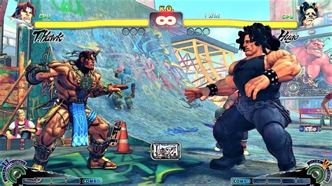 T HAWK VS HUGO CPU VS CPU Ultra Street Fighter IV Hardest AI YouTube