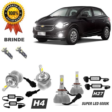 Kit Lampada Super Led Onix Farol Milha K R