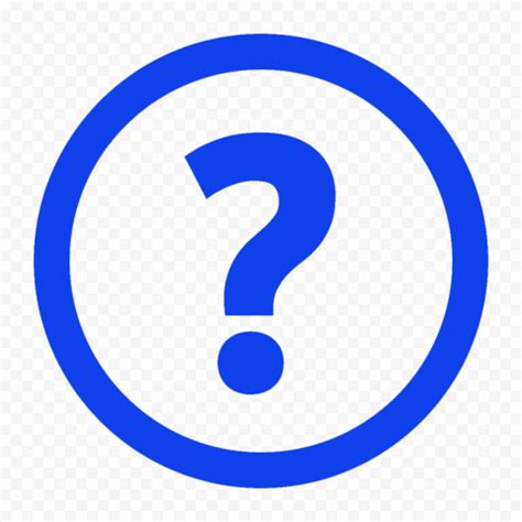 Blue Circle Round Question Mark Icon HD PNG Question Mark Icon