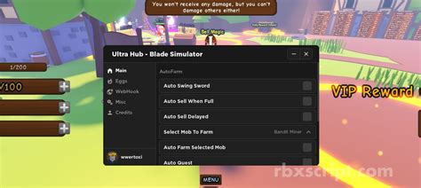 Blade Simulator GUI Auto Farm Scripts RbxScript