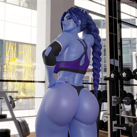 Overwatch Hot Hentai Oiled Purple Skin No Pants Fit Abs