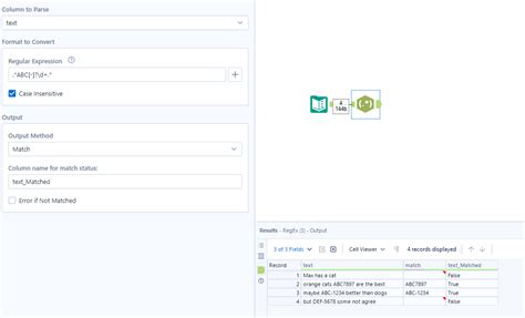 solved regex match alteryx community