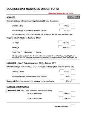Fillable Online Sifma SOURCES And ESOURCES ORDER FORM Sifma Fax Email