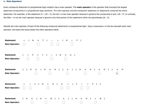 solved 1 main operators every compound statement in