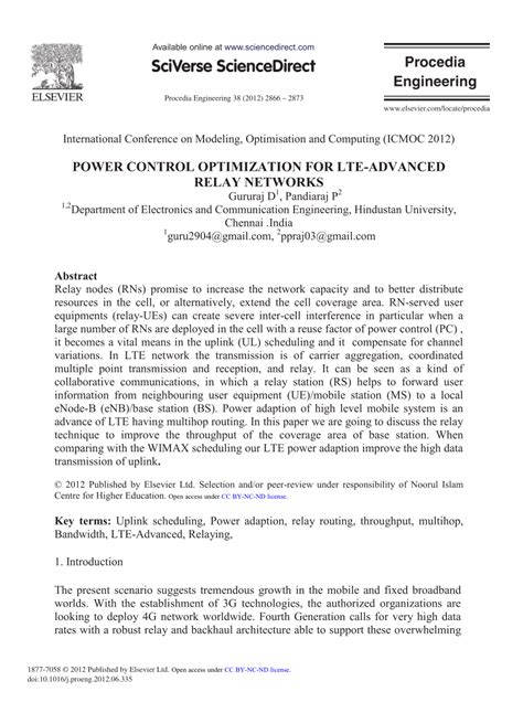 pdf power control optimization for lte advanced relay networks
