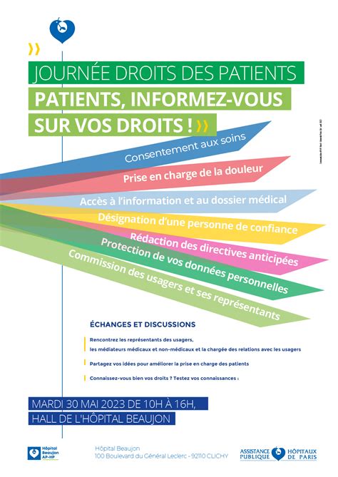 Journée droits des patients 2023 à lhôpital Beaujon Hôpital Beaujon