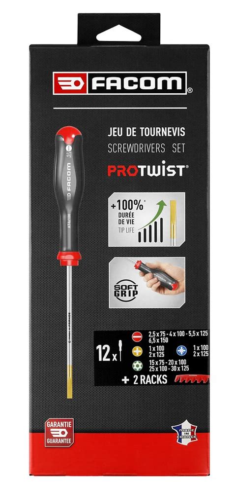 Coffret 12 Tournevis Protwist 2 Racks Bricorama