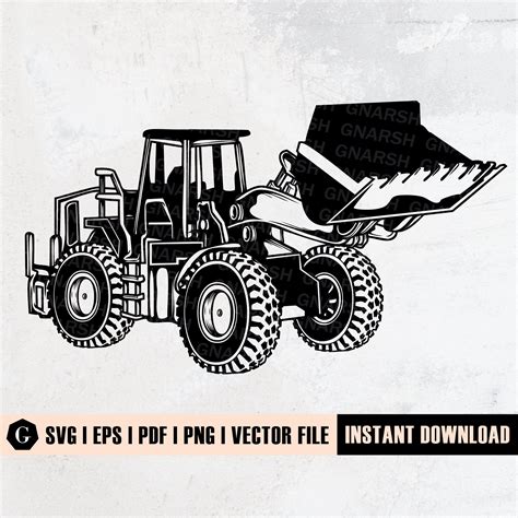 Loader Truck Svg Construction Truck Svg Bulldozer Clipart Heavy