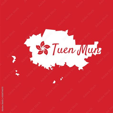 Tuen Mun Map Stock Vector Adobe Stock