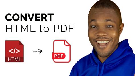 how to convert html to pdf in minutes youtube