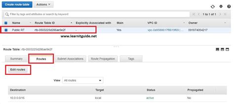 AWS VPC Create Route Tables And Assign Subnets In AWS